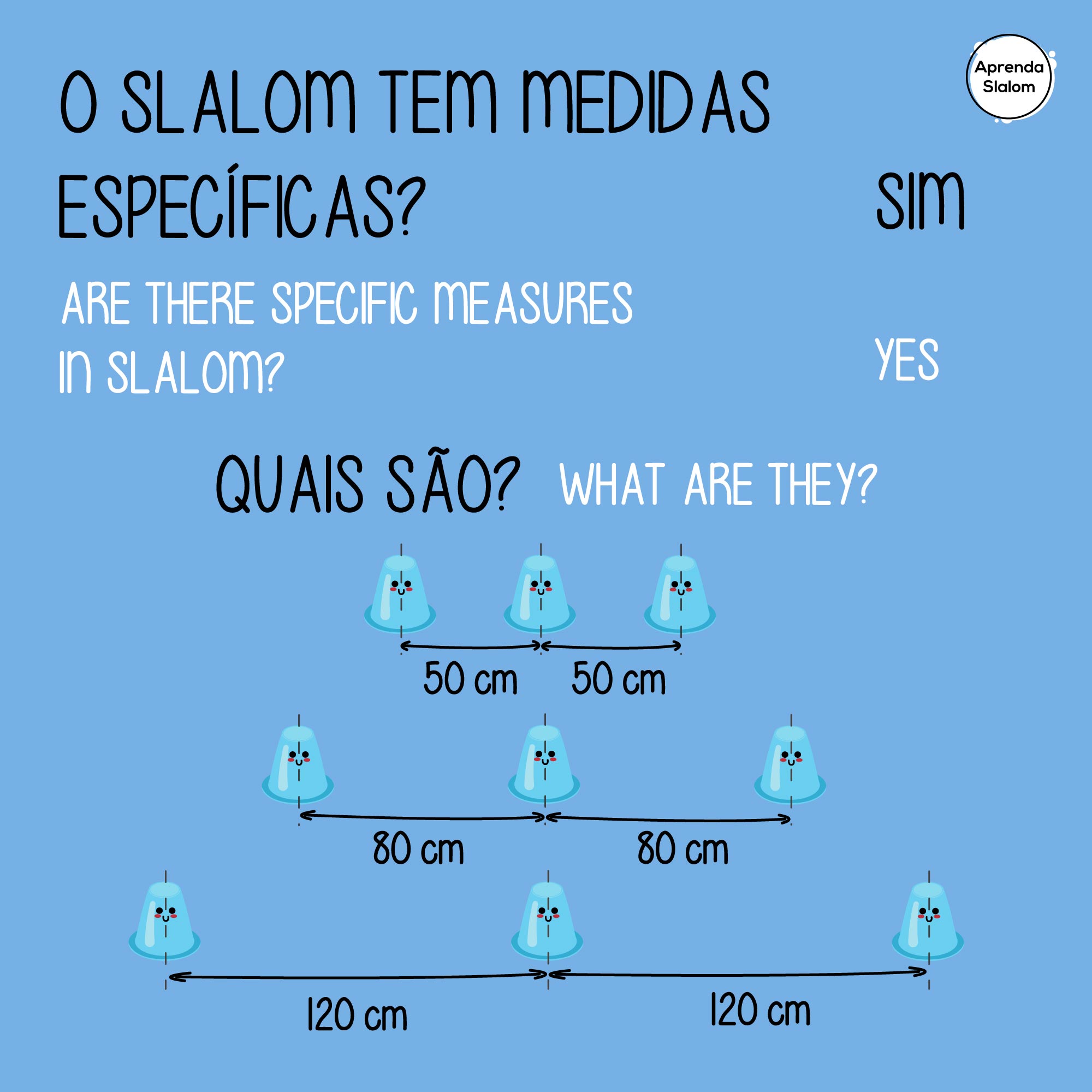 Como Montar a Fileira - Aprenda Slalom